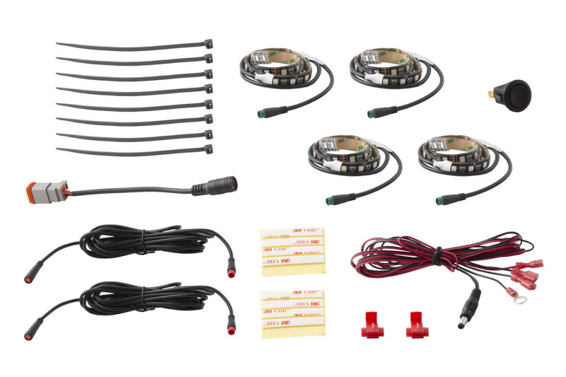 Diode Dynamics DD0443-DIOD RGBW Footwell LED Strip Kit 4PC Multicolor ...