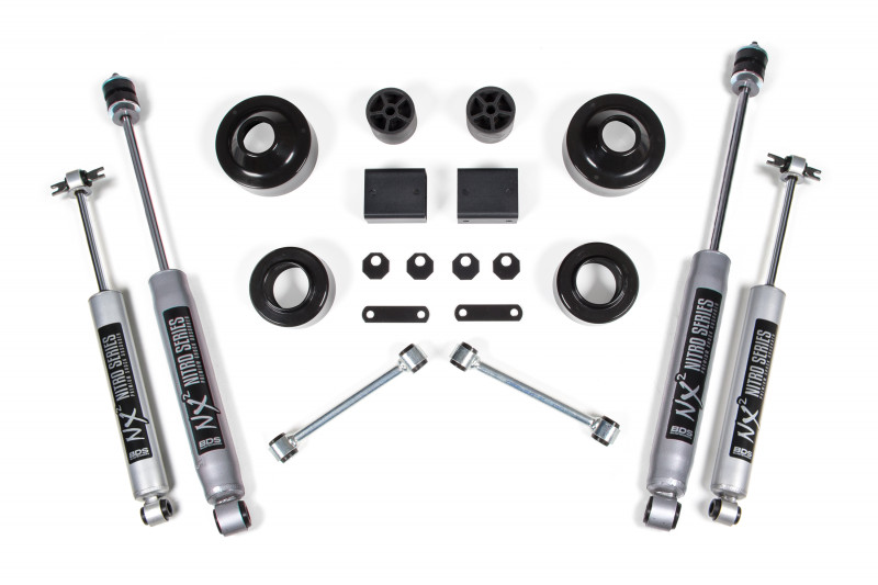 BDS Suspension BDS1401H 2" Lift Kit | NX2 Nitro Series Shocks | Coil ...