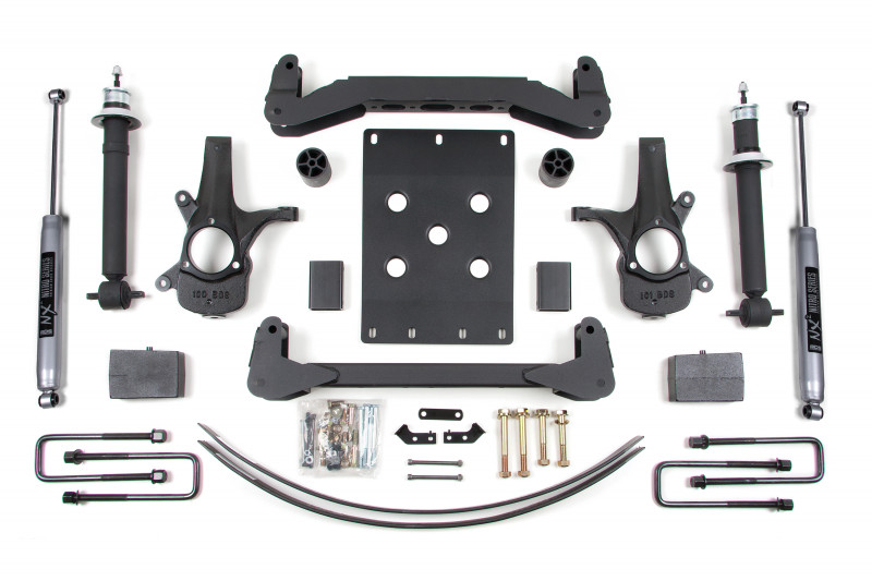 BDS Suspension BDS174H 6" Lift Kit | 5" Rear Block w/Add-A-Leaf | NX2 ...