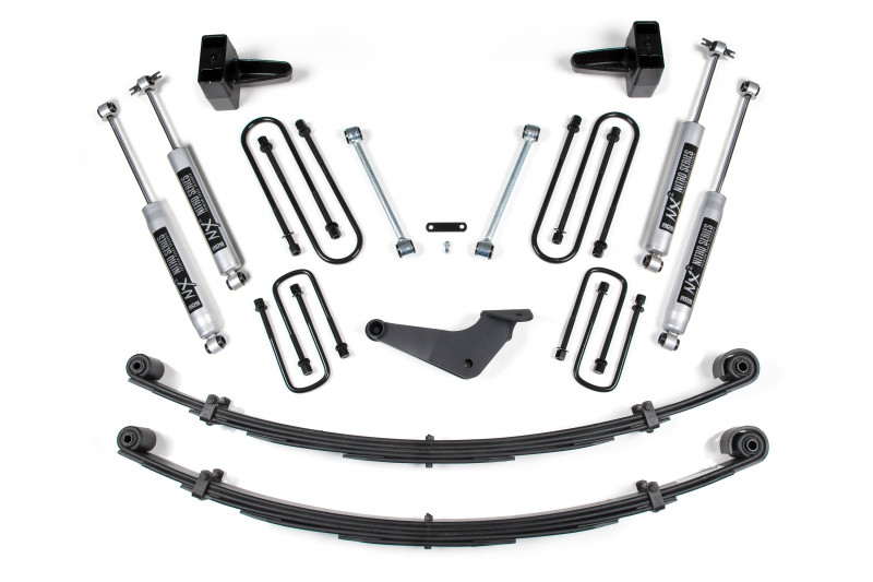 BDS Suspension BDS314H 4" Lift Kit | Front Square U-Bolt | w/o Factory ...