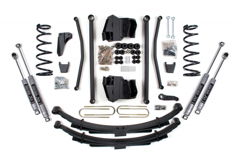 BDS Suspension BDS1772H 4" Lift Kit | Long Arm | Leaf Springs | 4" Axle ...