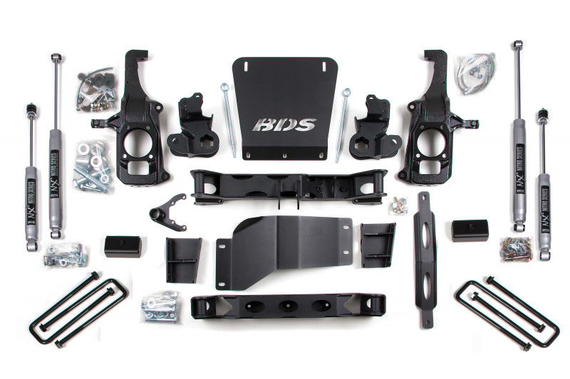 BDS Suspension BDS198H 6.5" Lift Kit | 3" Block Kit Without Overload ...