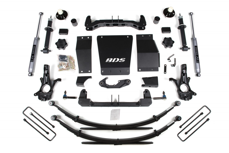 BDS Suspension BDS715H 4" Lift Kit | Cast Steel Control Arm| Leaf ...