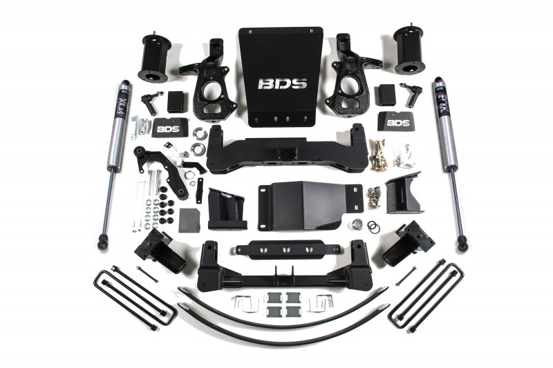 BDS Suspension BDS743FS 8" Lift Kit | Aluminum/ Stamped Steel Control ...