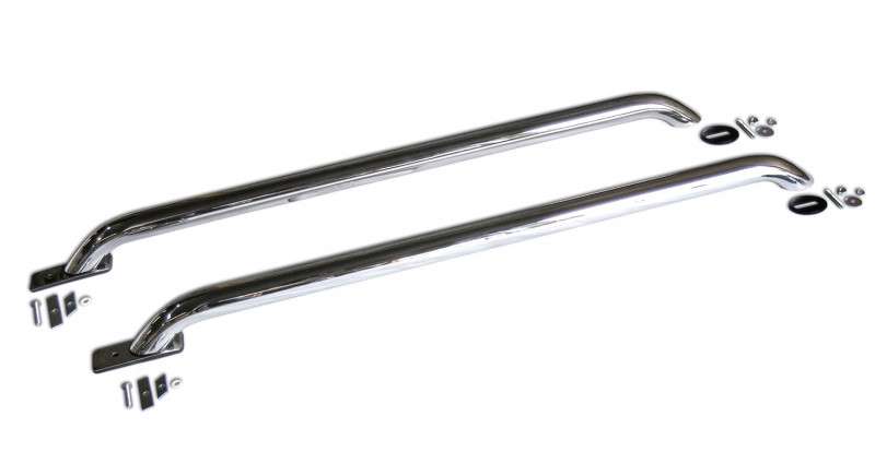 Go Rhino 8024C-Rhino Truck Bed Rails With Rear Base Plates | Chrome ...