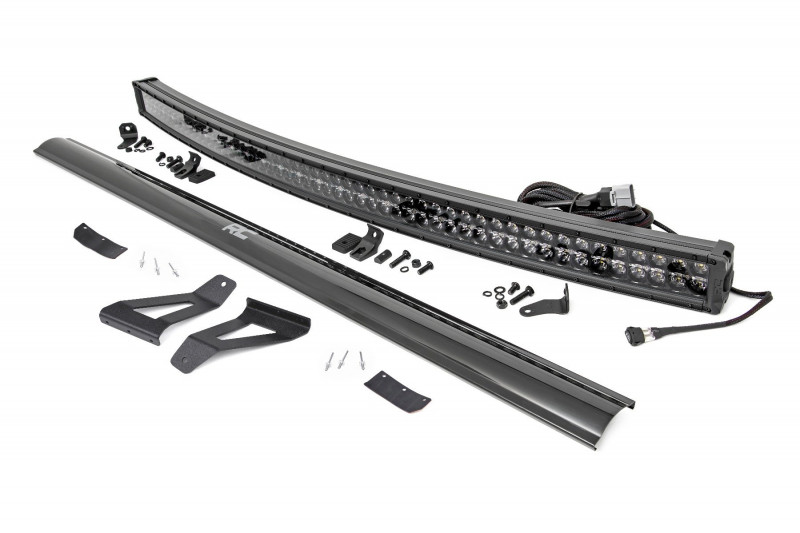 Rough Country 70074-RC LED Light Kit | Windshield Mount | 50" BLK Dual ...