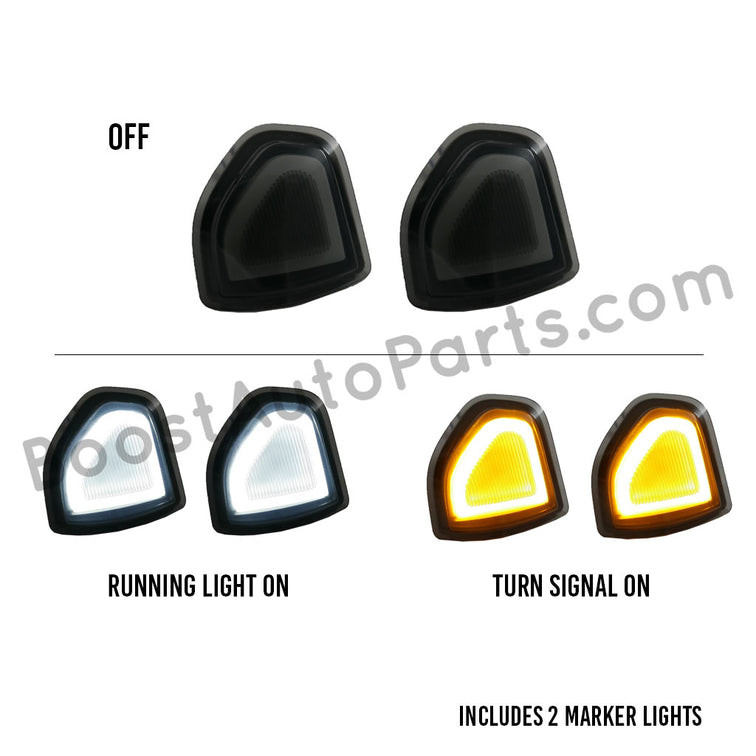 Boost Auto 2973BTX-BAUTO Tow Mirror Lights | LED Switchback | Smoked ...