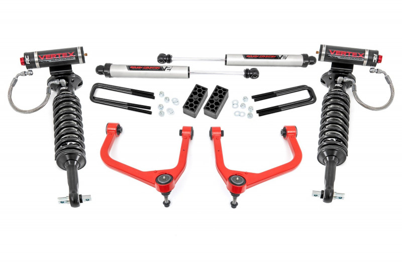 Rough Country 29557RED-RC 3.5" Lift Kit | Multi Leaf Spring | Vertex ...