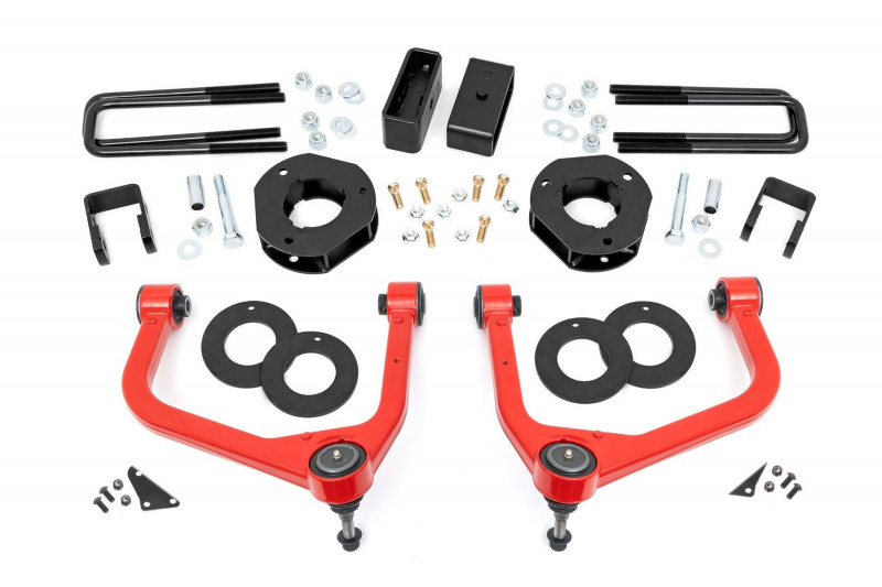 Rough Country 29601RED-RC 3.5" Lift Kit | Adaptive Ride Control (19-24 ...