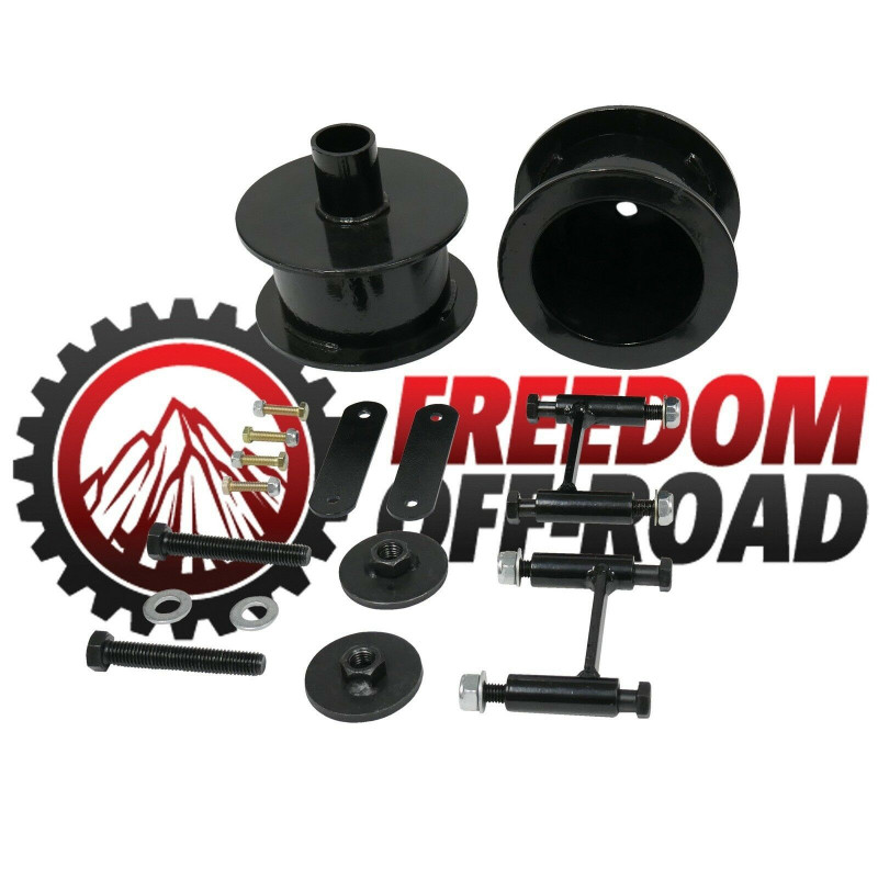 Freedom Offroad FO-J303R30-FREE 3" Rear Coil Spring Spacers with Shock ...