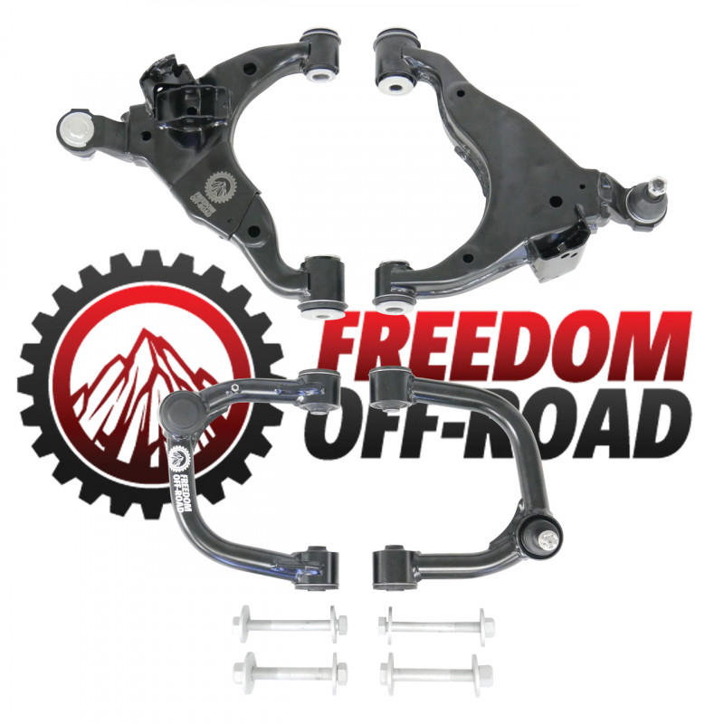 Freedom Offroad FO-T702FU+FO-T700FL-FREE Front Upper and Lower Control ...