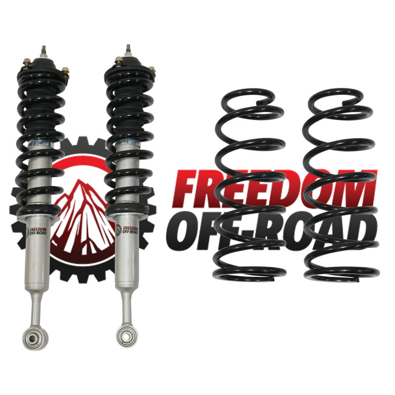 Freedom Offroad FO-T801-2-KIT-FREE 3" Front Lift Struts with Rear 2 ...