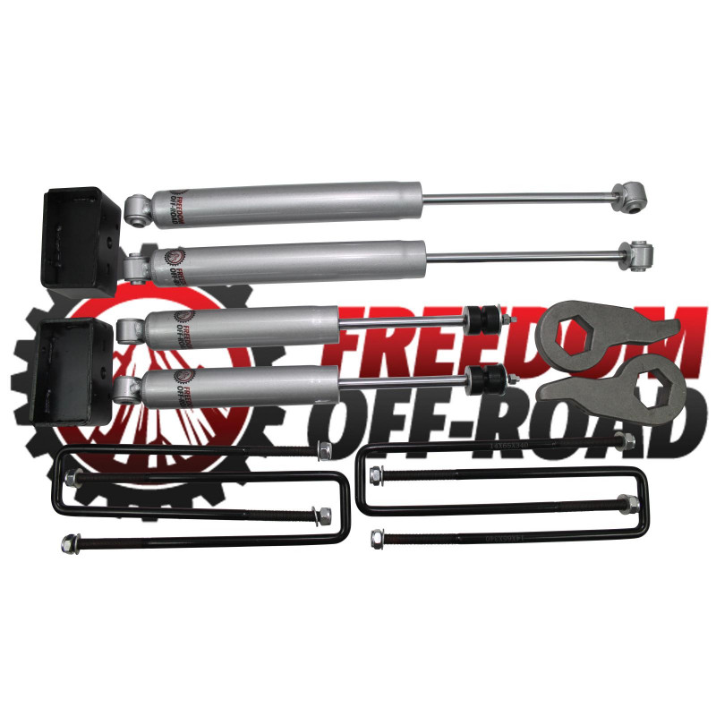 Freedom Offroad FO-G502-KIT-FREE 1-3" Leveling Kit w/Shocks (01-06 ...