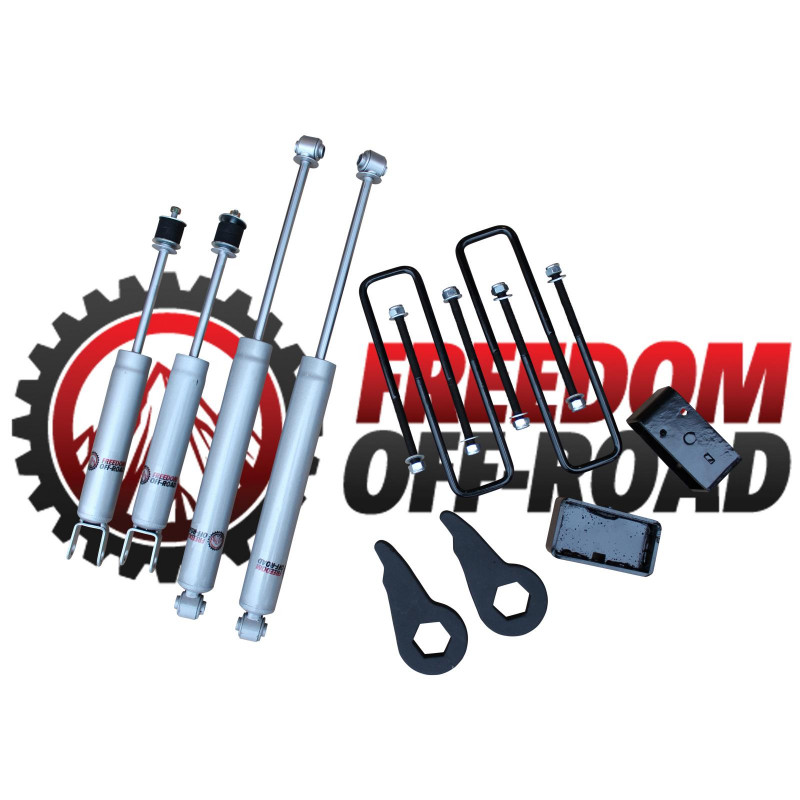 Freedom Offroad FO-G501-KIT-FREE 1-3" Leveling Kit w/ Shocks(99-06 ...