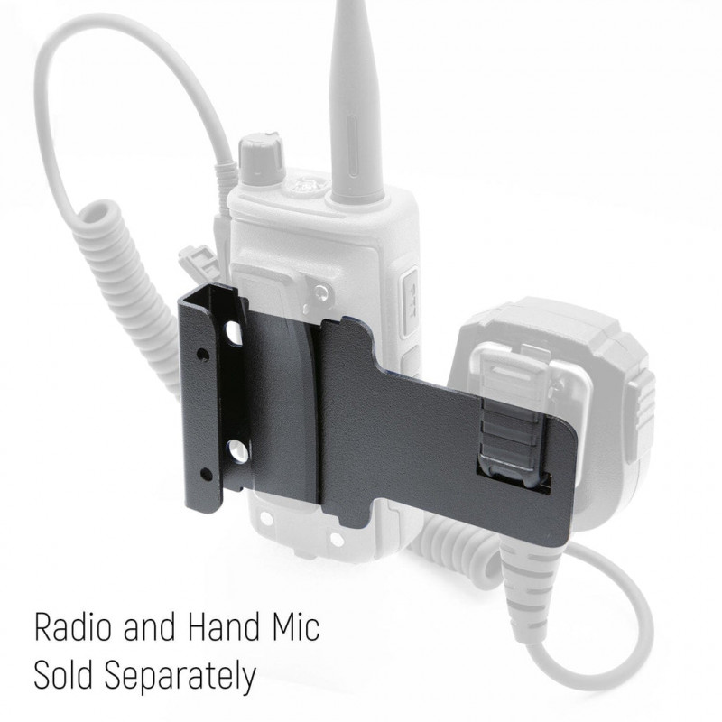 Rugged Radios MT-RH-HM-RRADIO Handheld Radio and Hand Mic Mount for R1/Gmr2/Gmr2 Plus/Rdh16/V3 ...