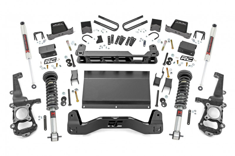 Rough Country 49940-RC 6 Inch Lift Kit | M1 Struts/M1 (21-24 Ford F-150 ...