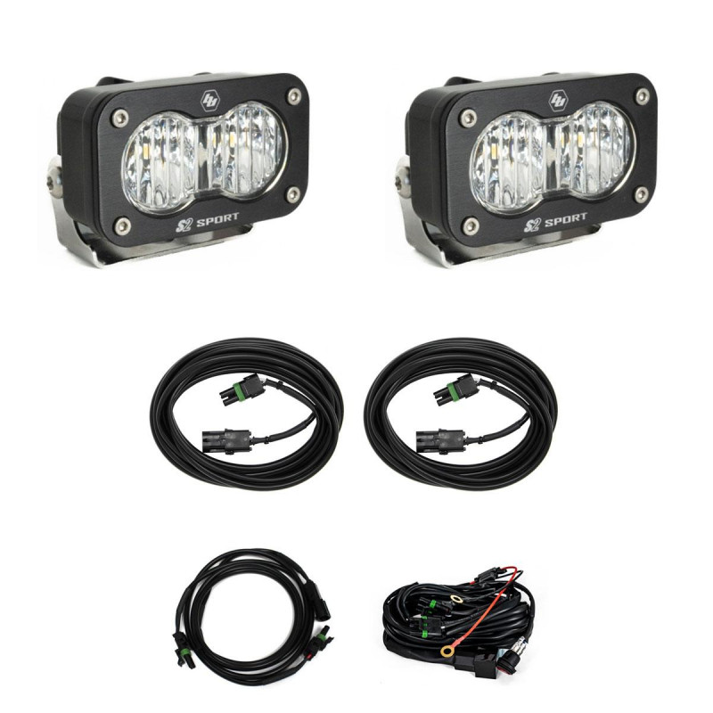 Baja Designs BAJA-448209 S2 Sport Dual Reverse Light Kit | Clear ...