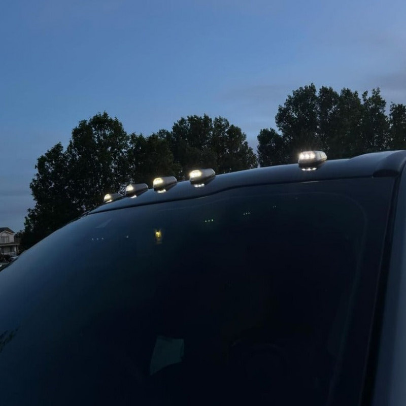 Spirit Fire FORM1CW5-SPFR Solar Powered Night Vibe Cab Lights | White ...