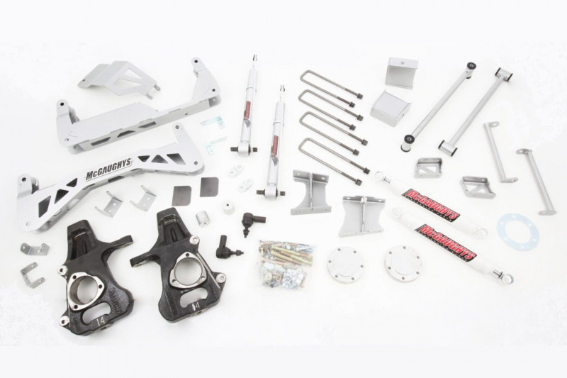 McGaughys 50781-McG 7"-9" Powder-Coated Silver Premium Lift Kit ...