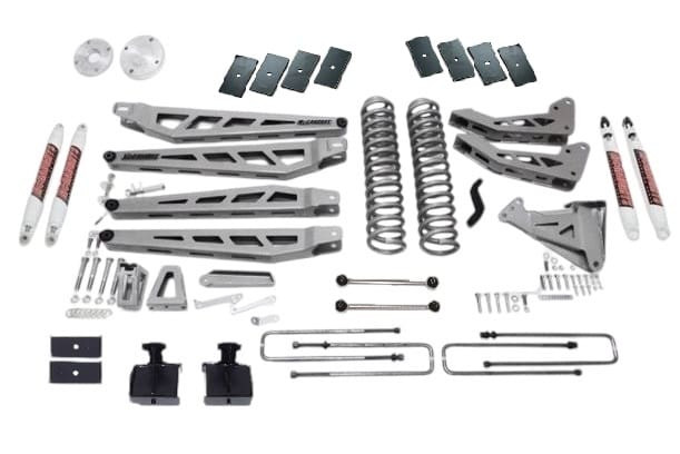 McGaughys 57248-McG 8" Powder Coated Silver Phase 3 Premium Lift Kit ...
