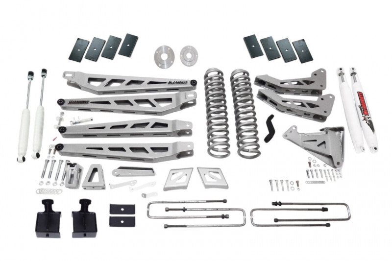 McGaughys 57283-McG 8" Powder Coated Silver Phase 3 Premium Lift Kit ...