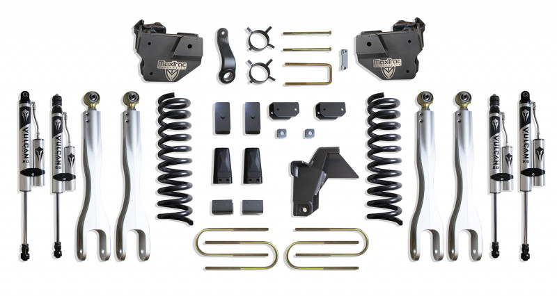 MaxTrac MT-K947585VRL 8" Lift Kit With 4-Links/Vulcan Reservoir Shocks ...