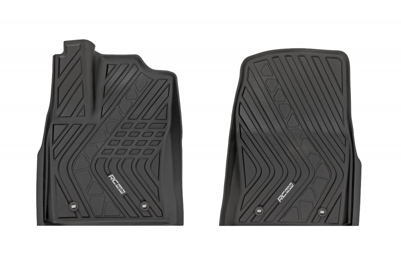 Rough Country FF-7170-RC Flex-Fit Floor Mats | First Row (22-24 Toyota ...