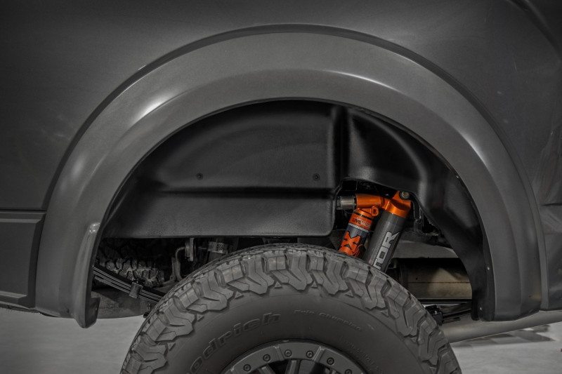 Rough Country 4522-RC Rear Wheel Well Liners (17-20 Ford F-150 Raptor ...