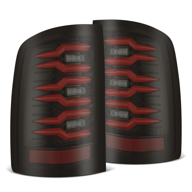 AlphaRex ALPHA-630080 LUXX-Series LED Tail Lights | Black Red | Anthem ...