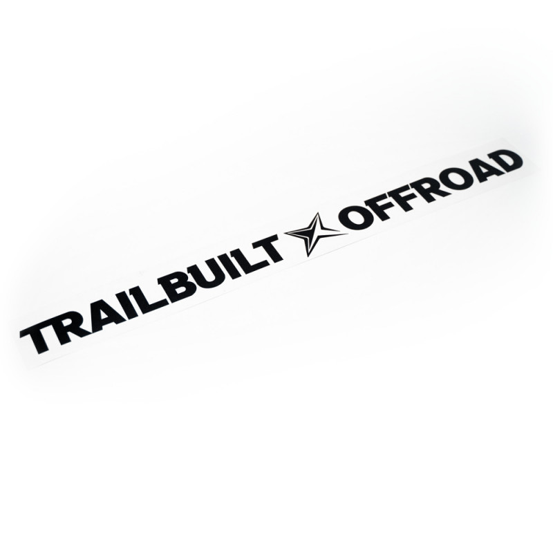 TrailBuilt TB-DWNDSHLD24B Windshield Decal | 24" Black | TrailBuilt Off ...