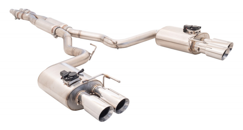 XForce ES-FM18-02-VMK-CBS-XFORCE Twin 2.5" Varex Valved Cat Back Exhaust (18-19 Ford Mustang GT ...