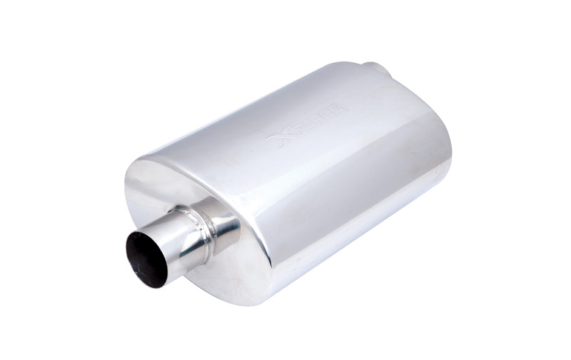 XForce VX20-1676-XFORCE Large Oval Muffler in 304 Stainless Steel with ...