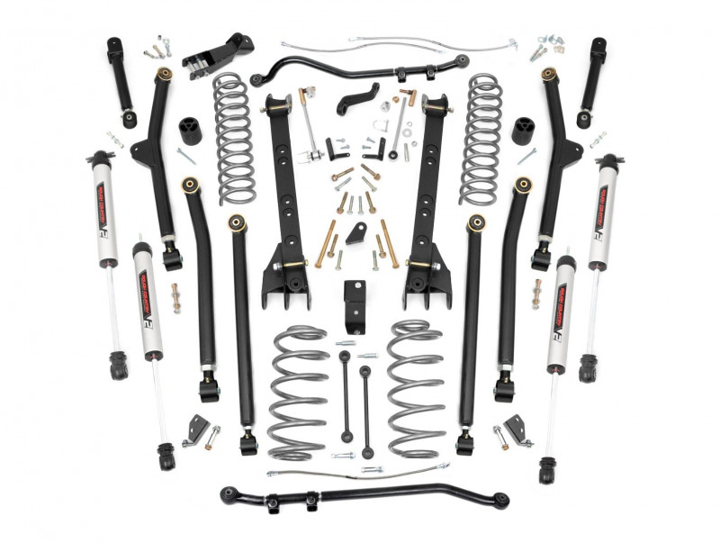 Rough Country 66370-RC 4 Inch Lift Kit | Long Arm | V2 (97-06 Jeep ...