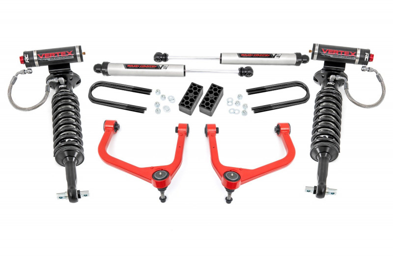 Rough Country 110457RED-RC 3.5 Inch Lift Kit | Red | Vertex/V2 (2025 ...