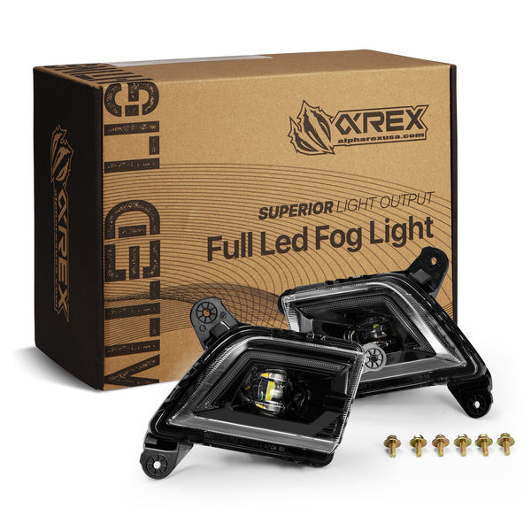 AlphaRex ALPHA-210017 DoubleTap Dual Color LED Projector Fog Lights ...