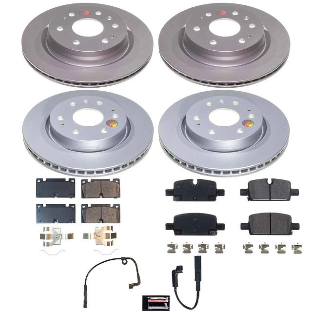 PowerStop CRK9223-PS Z17 Evolution GEOMET Fully Coated Rotor Brake Kit ...