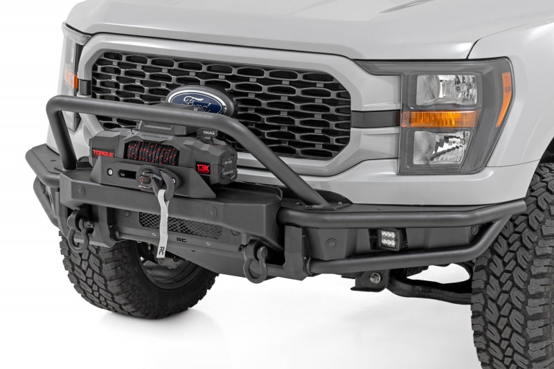 Rough Country 51216W-RC Front Bumper | Tubular | Winch Mount | Custom ...