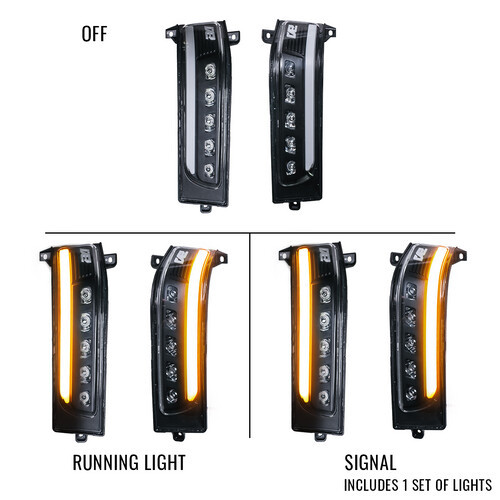 Boost Auto 2974BTXS-DF2X-BAUTO Tow Mirror Lights | Clear Lens ...