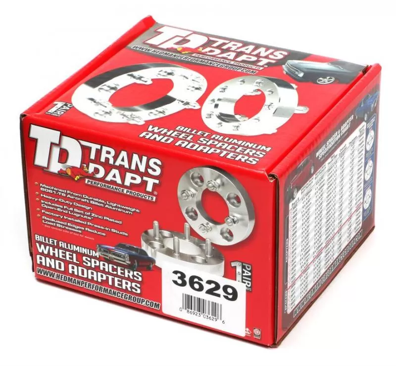 Trans-Dapt Performance 3629-TRNSDP BILLET WHEEL SPACERS; 5 LUG; 114.3MM ...