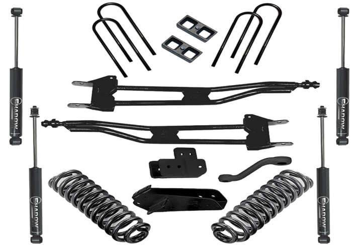 SUPERLIFT K385-SUP 4" Superunner Radius Arm Lift Kit w/ Superlift ...