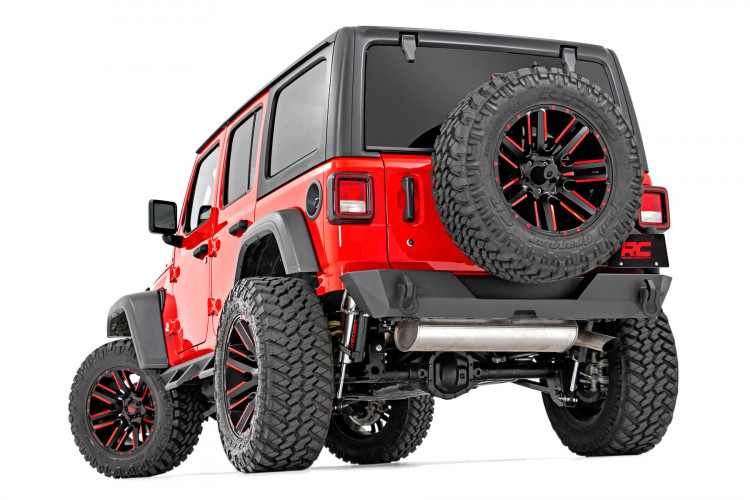 Rough Country 10598-RC Rear Bumper | Trail | Tire Carrier (18-24 Jeep ...