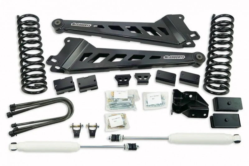 McGaughys 54407-McG 4" Powder Coated Black Premium Lift Kit | Mr. Wheel ...