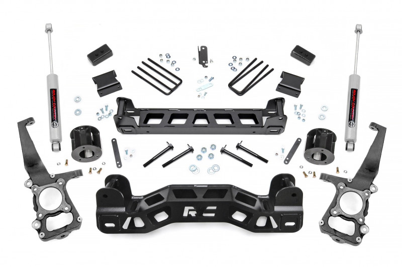 Rough Country 57230-RC 4" Lift Kit | N3 Shocks (11-14 Ford F-150 | 2WD ...