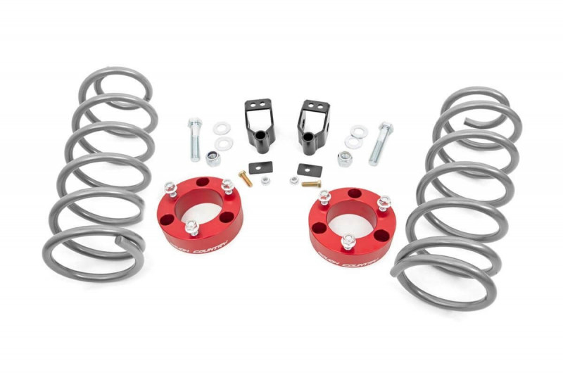 Rough Country 761RED-RC 3" Lift Kit | Springs | Anodized Red (03-09 Toyota 4Runner | 4WD ...