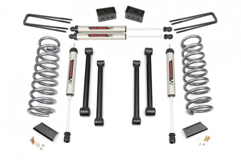 Rough Country 37070-RC 3" Lift Kit | V2 Shocks (00-01 Dodge Ram 1500 ...