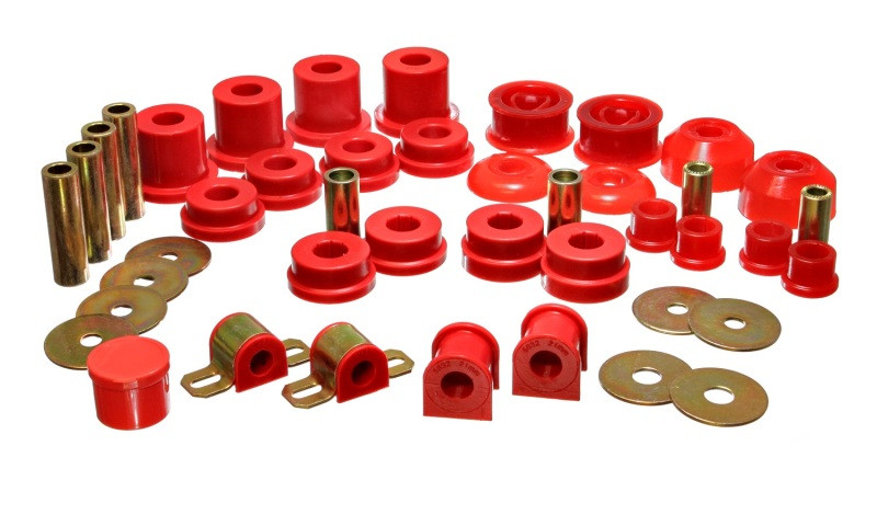 Energy Suspension ES-8.18110R Hyper-Flex Master Bushing Set (Red) | 05 ...