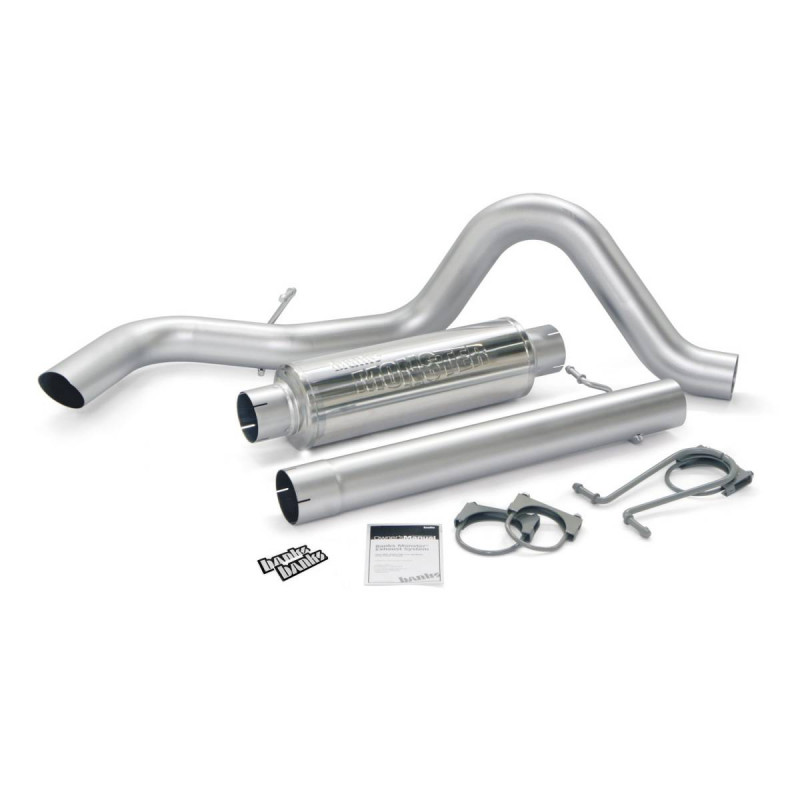 Banks Power 48789-BKQC Downpipe-Back Monster Sport Exhaust System 4 ...