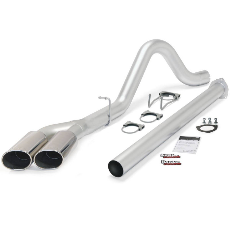 Banks Power 49789-BKQC Dual Exit DPF Back Monster Exhaust System | 4 ...