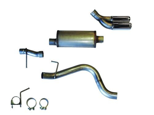 JBA Performance Exhaust JBA-30-2545 2.5" Dual Side Rear Exit Cat-Back ...