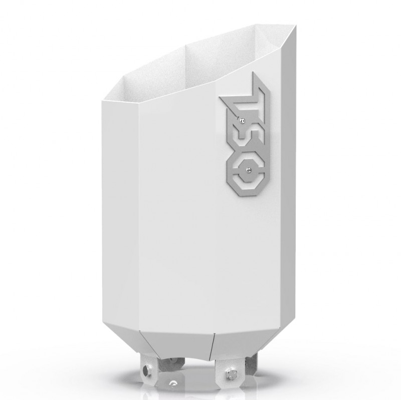 TSO TSO-T-8515-S-3-4-SS 8" Octagon Exhaust Tip W/ 5" Inlet (White ...
